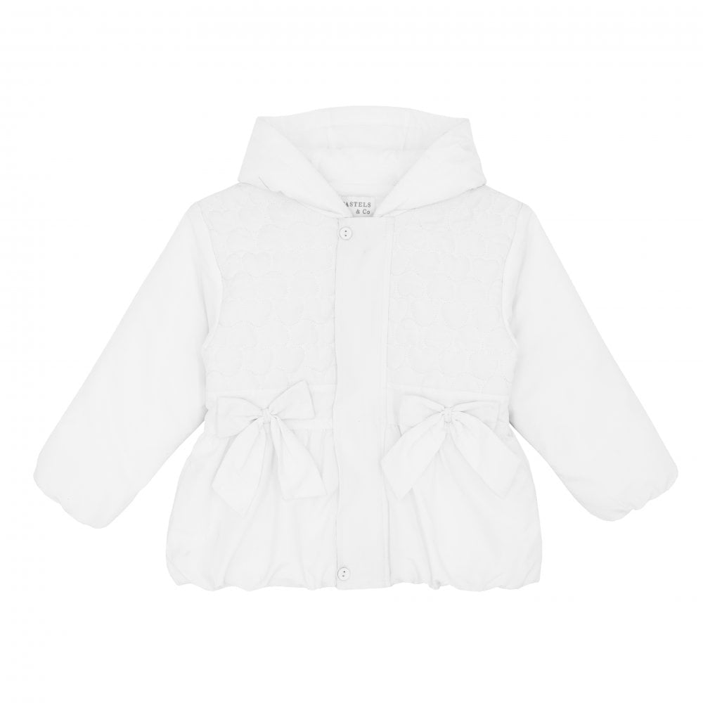 Pastels & Co Georgia Coat White | girls coat | pastels & co coat ...